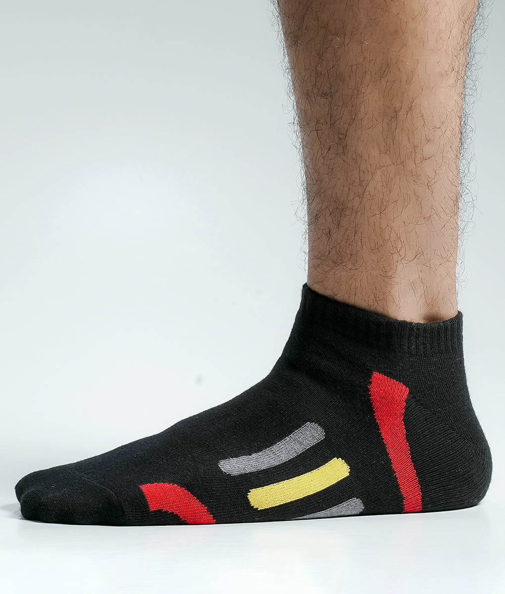 Black Ankle Socks Womens 4-7 The Essentials Wardrobe Black Ankle Socks ...